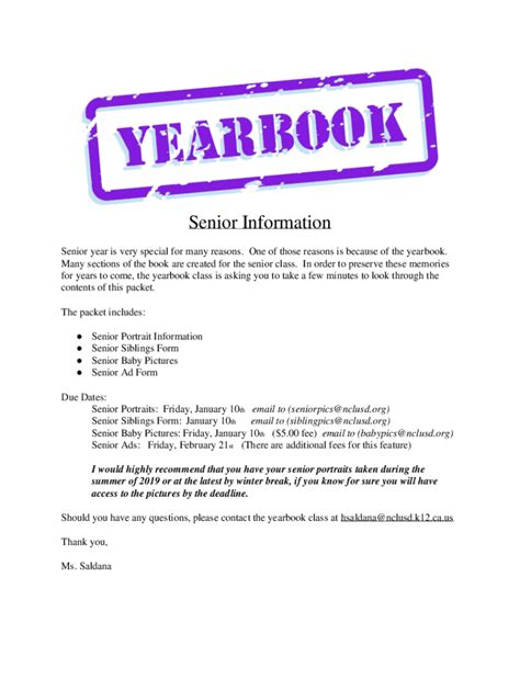 Fillable Online Yearbook What Is A Yearbook Definition Types Uses