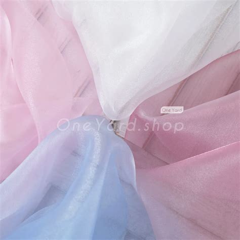 Shiny Sheer Rough Hand Feel Crystal Organza Fabric Oneyard