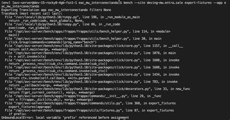 Error On Export Fixtures App Development Frappe Forum