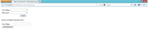 RequiredFieldValidator Control In ASP NET