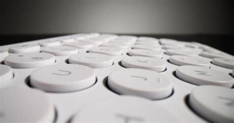 White Modern Stylish Computer Keyboard On Black Background Stock Footage Video Of Internet