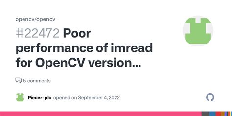 poor performance of imread for opencv version 4 1 1 26 · issue 22472 · opencv opencv · github