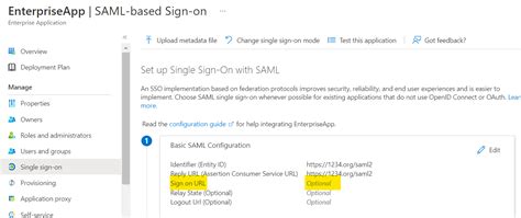 Idp Initiated Sign On On Salesforce Enterprise Application Vs