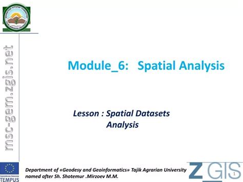 PPT Module 6 Spatial Analysis PowerPoint Presentation Free Download ID 2431187