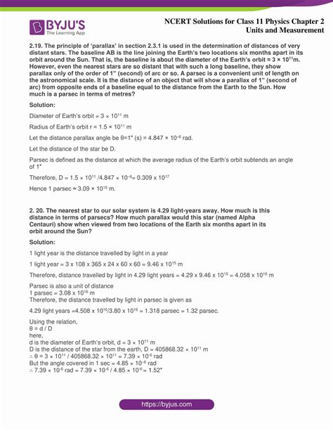 Ncert Solutions April9 Class 11 Physics Chapter 2 Units And Measurements 11
