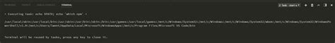 WSL In Tasks Not Load Bashrc Or Profile Can T Find My Npm Issue