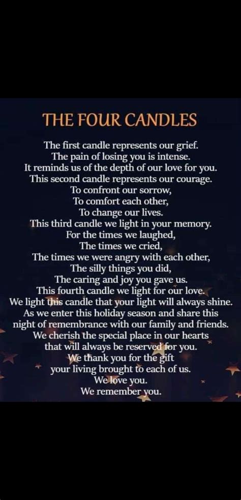 Four Candles Poem Hope At Benjamin Downie Blog
