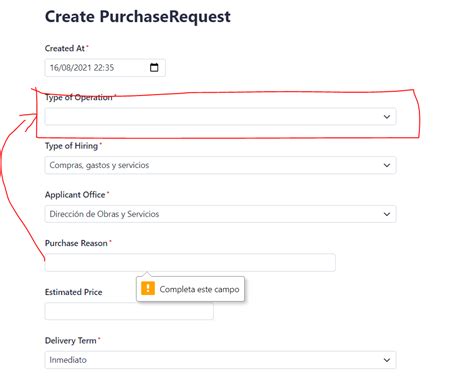 associationfield not working with field required · issue 4589