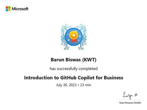 barun biswas on linkedin successfully complete introduction to github