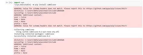 warning value for scheme headers does not match · issue 9861 · pypa pip · github
