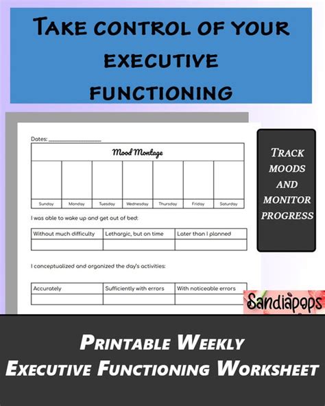 Executive Functioning Worksheets Executive Functioning Skills