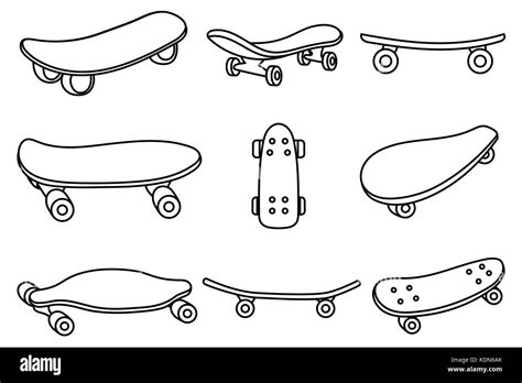 Skateboard Clipart Black And White