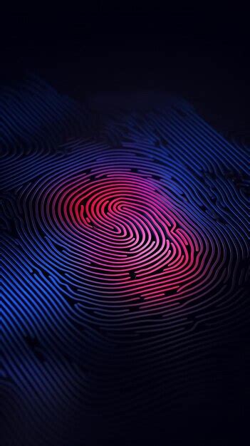 Premium Photo Abstract Background With Fingerprint Pattern