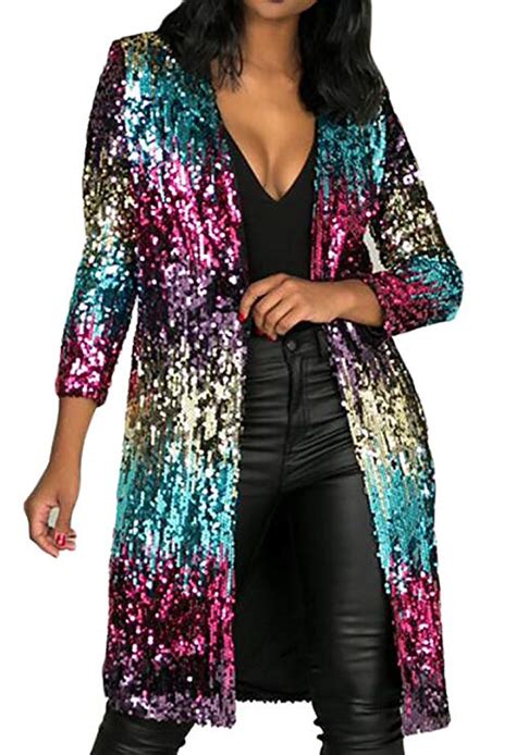 Plus Size Sequin Jacket Attire Plus Size