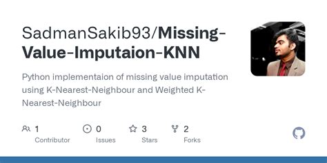 Github Sadmansakib93missing Value Imputaion Knn Python Implementaion Of Missing Value