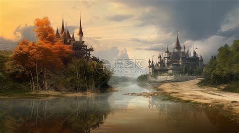古老的城堡插图插画图片下载 正版图片600482765 摄图网