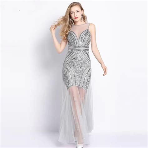 Vestido Longo De Festa Cinza Anastácia Ponderada