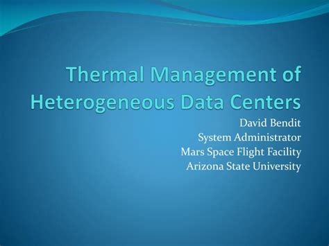 Ppt Thermal Management Of Heterogeneous Data Centers Powerpoint Presentation Id3571180