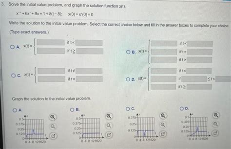 solved solve the initial value problem and graph the