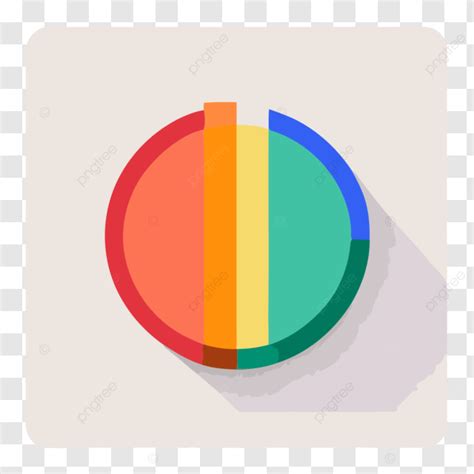 여러 가지 색상의 오버레이가 있는 다채로운 원 벡터 흰색 배경에 일반화의 단순한 다채로운 아이콘 그림자 없음 작은 프레임 중앙 Png 일러스트 및 벡터 에 대한 무료