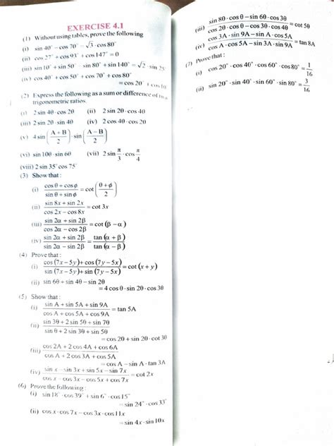 Trigonometry Assignment 4 Download Free Pdf Trigonometric Functions Lie Groups