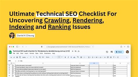 Technical SEO Checklist Find What S Blocking Crawling Rendering Indexing And Ranking On