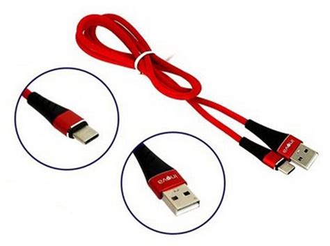CABO USB TIPO C INOVA METROS REFORÇADO DADOS E RECARGA Aries Informática Papelaria Aries