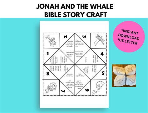Jonah And The Whale Activity Sheets Printable