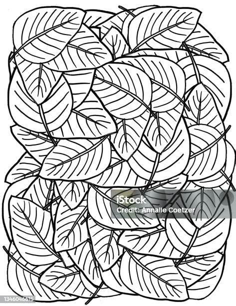 Repeat Pattern Geometric Adult Coloring Page Stock Illustration