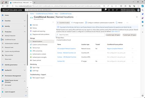 Network In Conditional Access Policy Microsoft Entra Id Microsoft Learn