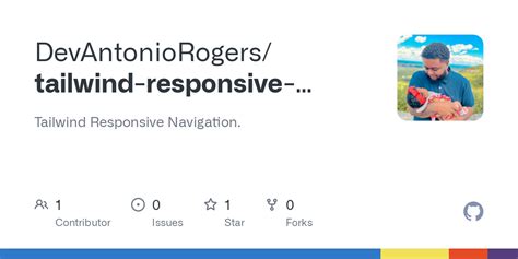 Github Devantoniorogerstailwind Responsive Navbar Tailwind Responsive Navigation