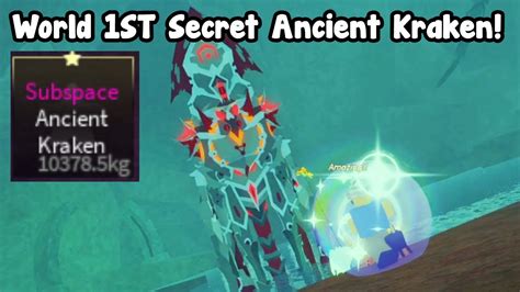 I Finally Caught Secret Ancient Kraken In Fisch YouTube