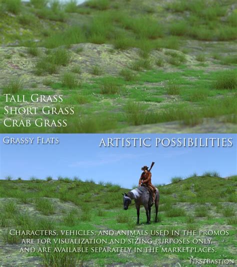 1stbastion Grassy Flats Ground Props Render State