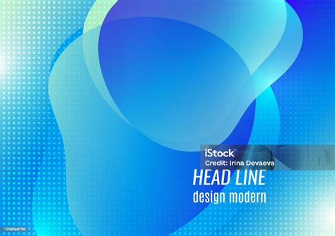 추상적인 부드러운 투명한 유체 모양의 오버레이 밝은 색상 배경 포스터 배너 전단지 브로셔를 위한 템플릿입니다 벡터 0명에 대한 스톡 벡터 아트 및 기타 이미지 Istock