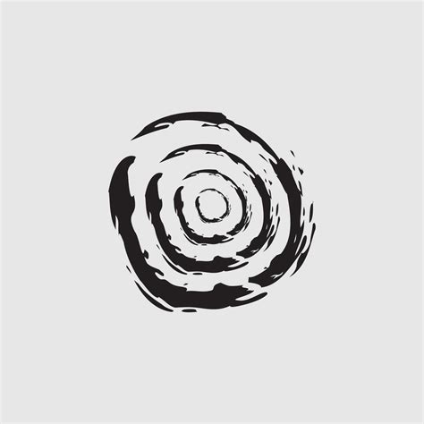 A Circular Design Composed Of Several Concentric Wavy Lines That