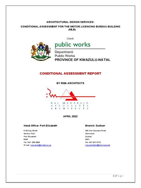 Conditional Assessment Report Pdf Sewerage Plumbing