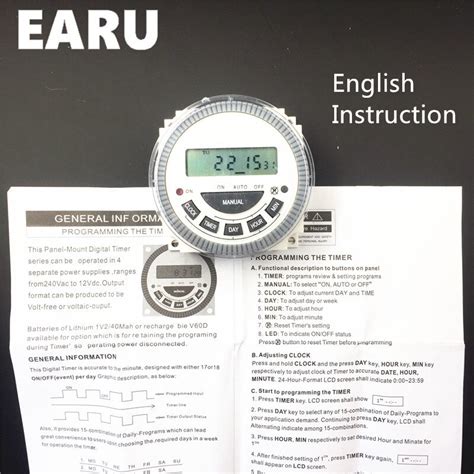 Earu Tm619 Ac 220v 230v 240v Digital Lcd Power Tim Grandado