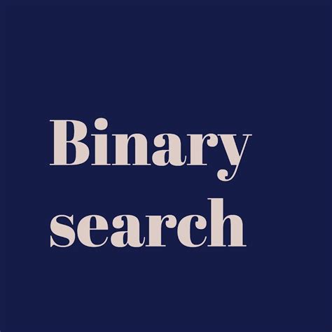 Binary Search Youtube