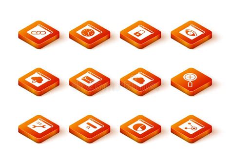 Set Browser Setting Search Engine Cloud Download Website And Mail Graph Chart Infographic