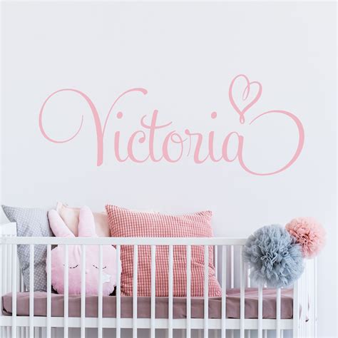 Personalized Wall Decal Girl Name Wall Decal Nursery Wall Decal