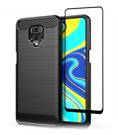 Sdtek Carbon Fibre Case For Xiaomi Redmi Note S Note Pro Full Glass Screen Protector Cover