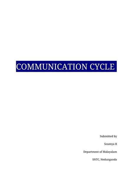 7 Major Elements Of Communication Process Pdf