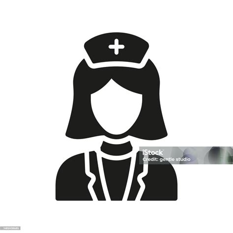 여성 치과의사 실루엣 아이콘 치과 의사 여자 글리프 픽토그램 소아과 의사 기호입니다 의사 치과 의사 치열 교정 의사 근관 전문의 표지판 클리닉 직원 격리된 벡터 그림 건강