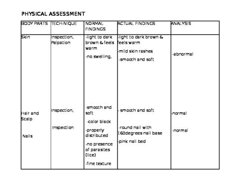 Physical Assessment Pdfcoffee Com