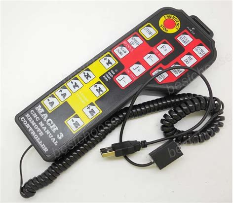CNC 4 Axis USB Pendant Manual Remote Control JOG Encoder For Mach3 ONLY In CNC Controller From