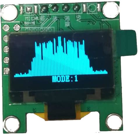 096 Oled Music Spectrum Display Analyzer Audio Level Indicator Rhythm