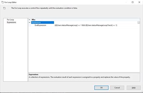Ssis For Loop Does Not Break Out Of Loop Stack Overflow