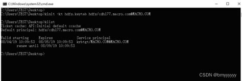 【大数据安全 Kerberos】kerberos Windows本地认证使用java自带kinit、klist在windows下进行