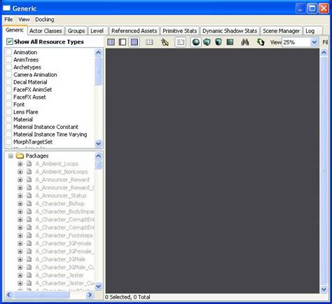 Learning Unreal Engine 3 Ue3 Editor Editor Basics Topic 2 Generic Browser