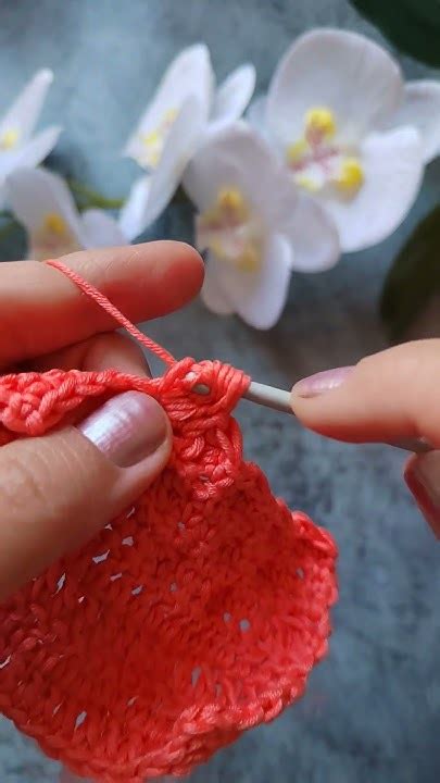 11 2 Пышный столбик из столбиков с накидом шишечка вязаниекрючком вязание Shortvideo